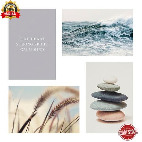 Jual Kartu Seni/Poster Tempel Dinding Dekorasi Estetik Ketenangan ...