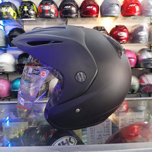 Jual HELM INK CX22 ORIGINAL/INK TOPI SOLID BLACK DOP/HALF FACE - Kab ...