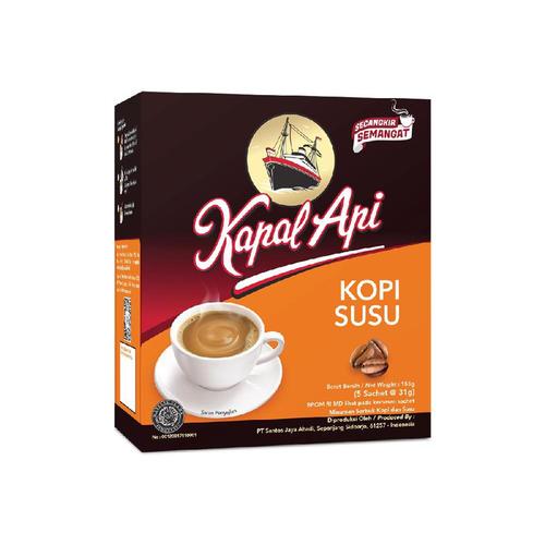 Jual KOPI SUSU INSTANT KAPAL API BOX ISI 5 @31 GR COFFEE MIX - Kota Bandung - KING JIM SHOP ...