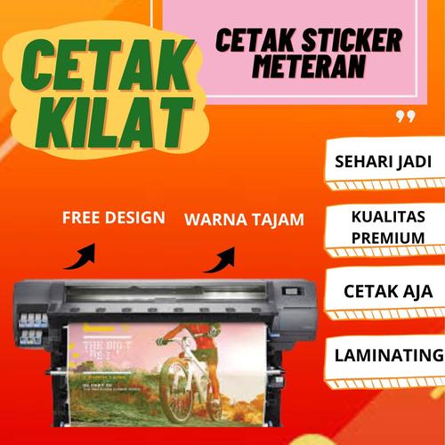 Jual CETAK STIKER METERAN VINYL TRANSPARAN CUSTOM ANTI AIR LABEL OLSHOP - TRANSPARAN, CETAK AJA ...