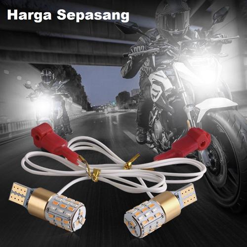 Jual Lampu LED T10 T15 2 Mode DRL Senja Sein AC DC 54 Mata Mobil Motor ...
