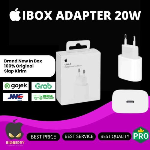 Jual (IBOX) Apple USB-C 20W Power Adapter iPhone 12 Fast Charger Resmi ...