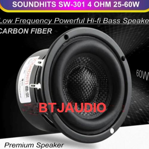 Jual SPEAKER IMPORT MIDRANGE SOUNDHITS SW-301R 3 INCH (FOR 3 WAY ...