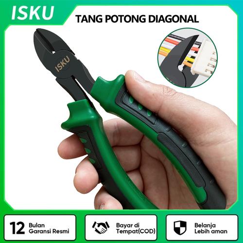 Jual ISKU Tang Potong Diagonal 6 inch Karet Serbaguna Tang Potong Kawat ...