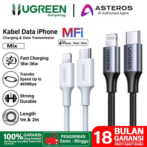 Promo UGREEN Kabel Charger iPhone MFi Type C To Lightning PD 20W Fast Charge - 60759 1M - Kota ...