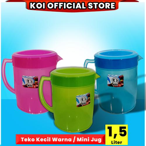 Jual Teko Plastik Warna / Teko Kecil / Mini Water Jug Ceret 1,5 Liter - Hijau - Jakarta Barat ...