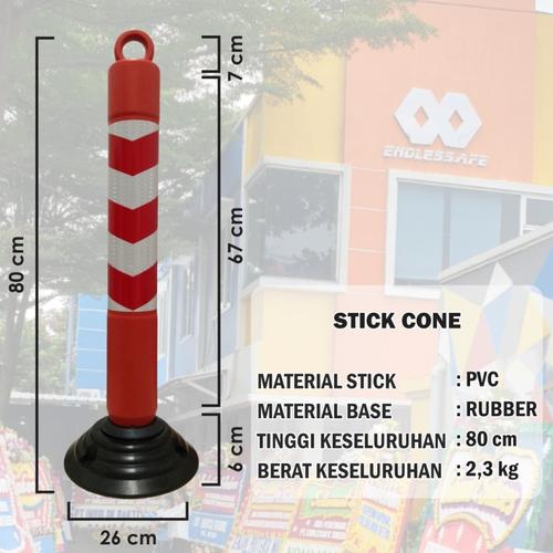 Jual Stick Cone / T-top bollard / Safety Cone / Pembatas Jalan PVC ...