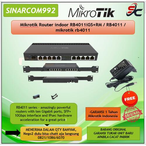 Jual Mikrotik Router indoor RB4011iGS+RM / RB4011 / mikrotik rb4011 ...