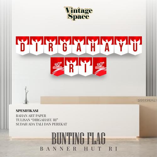 Jual Banner Flag HUT RI / Bunting Flag Kemerdekaan/ Benner HUT RI ...