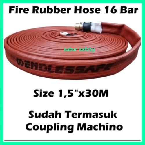 Jual Fire House Rubber 1,5 inch x 30 Meter / Selang Pemadam Hydrant ...