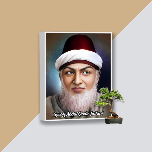 Jual Poster Kayu Syekh Abdul Qadir Jailani Wall Decor Hiasan Dinding ...