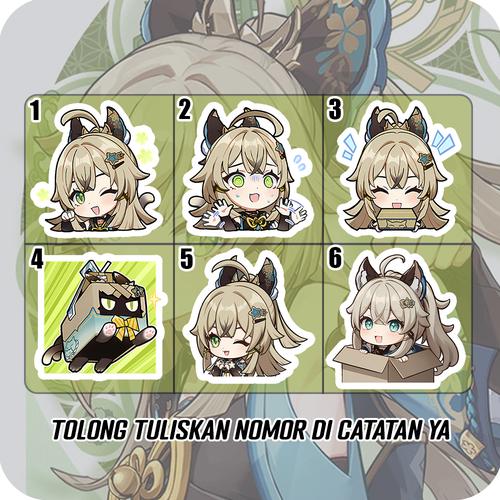 Jual Stiker Glossy Kirara Genshin Impact, Sticker Anime Lucu Untuk HP ...