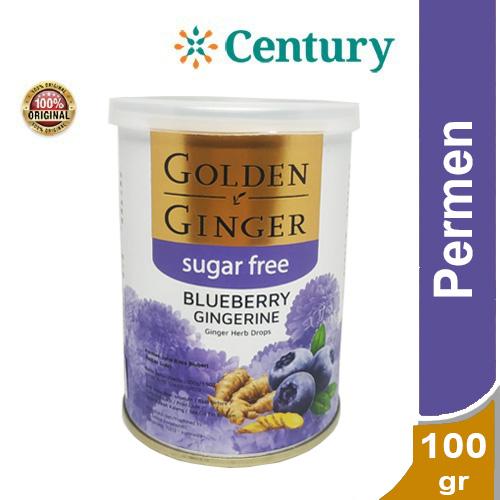 Promo GOLDEN GINGER SF BLUEBERRY 100GR / PERMEN / TENGGOROKAN / PELEGA ...