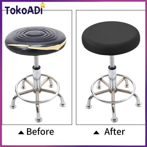 Jual Cover Salon Bulat Sarung Kursi Bulat Elastis Bar Stool Cover ...