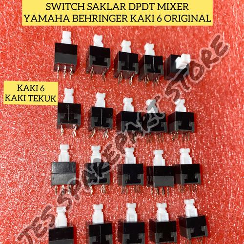 Jual SWITCH SAKLAR DPDT MIXER YAMAHA BEHRINGER KAKI 6 ORIGINAL - Kota ...