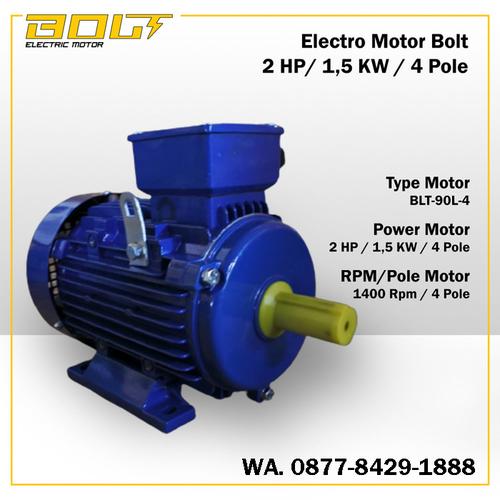 Jual Dinamo Electro Motor IEC Siemens / TECO / ELEKTRIM/ ABB/ Bolt 1,5 KW 2 HP 380 V 4 Pole 3 ...