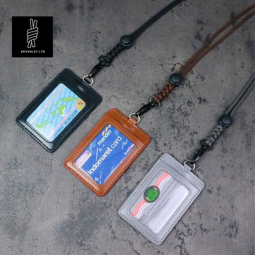 Jual Lanyard ID Card Gantungan Tali Nametag Paracord 2 Slot Sisi Kartu ...