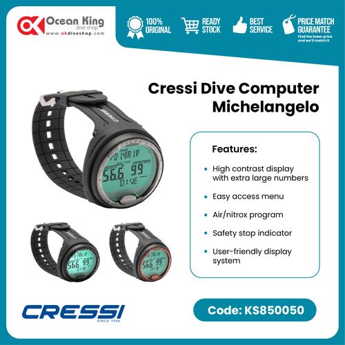 Jual DIVE COMPUTER CRESSI MICHELANGELO - BLACK METAL - Kota Denpasar ...