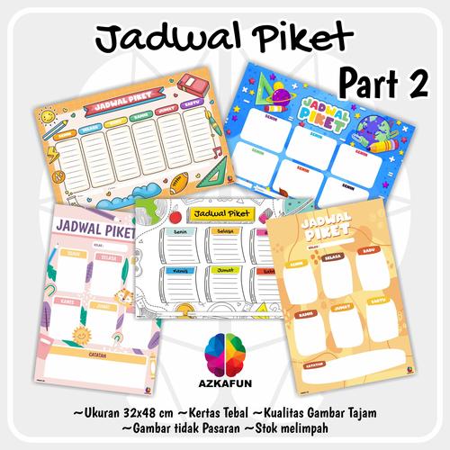 Jual Poster Jadwal Piket Part 2 - poster piket sekolah - jadwal piket ...