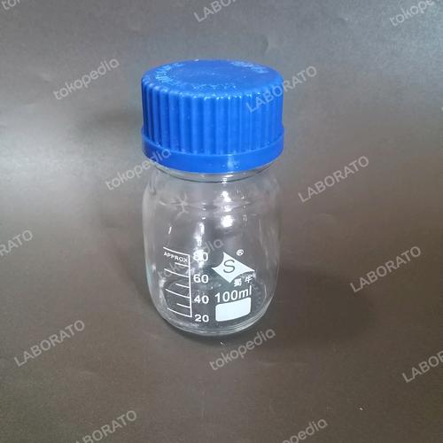 Jual BOTOL SAMPEL 100ML RRC BENING LAB SAMPLE BOTTLE CLEAR 100 ML ...