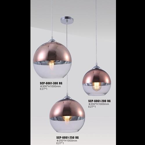 Jual lampu gantung kaca rosegold 1/2 clear lubang bawah SCP-6061 - SCP ...