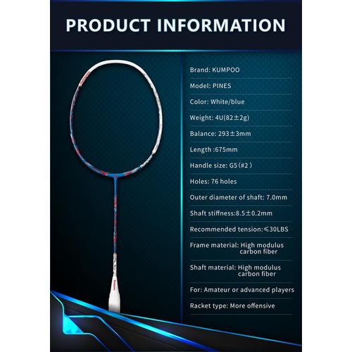 Jual RAKET BADMINTON KUMPOO PINES ORIGINAL KUMPOO PINES JAPAN - SENAR ...