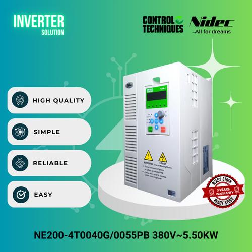 Jual INVERTER NE200 5.50kw/ 2HP 380V/2PH VSD/VFD NIDEC CONTROL TECHNIQUE - Jakarta Pusat ...