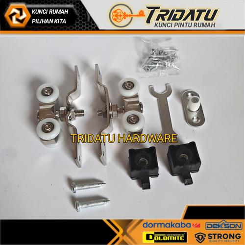 Jual Roda Pintu Sliding / Roda Husky / Roda rel Pintu geser Complete ...