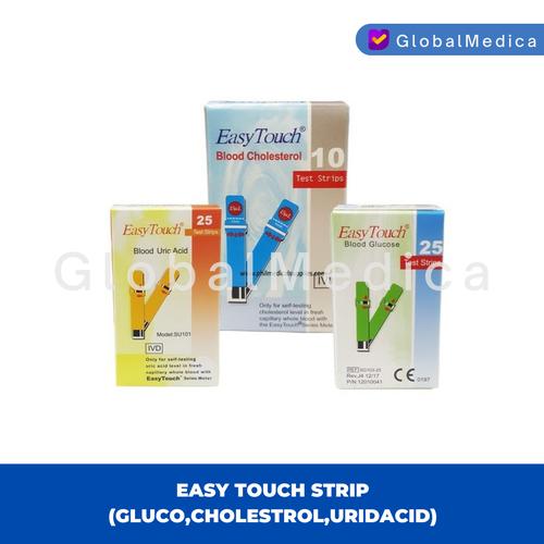 Jual EASYTOUCH Strips | Strip Easy Touch | gula, cholesterol, asam urat ...