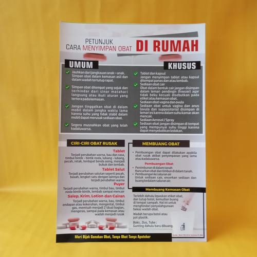 Jual Poster Obat | Poster Petunjuk Cara Menyimpan Obat Di Rumah ...