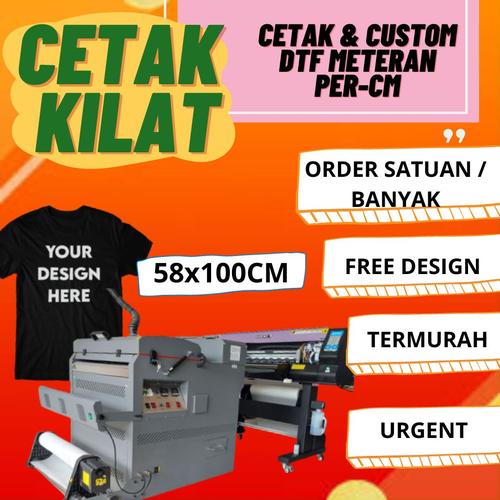 Jual CETAK DTF BESAR [58X100 CM] SATUAN DISTRO UMKM CUSTOM BAJU TOTEBAG - Jakarta Barat - Cetak ...