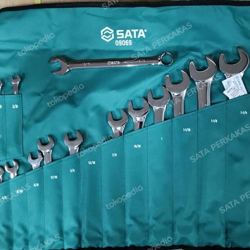 Jual SATA TOOLS KUNCI RING PAS INCH SAE SET 14PCS INCH COMBINATION ...