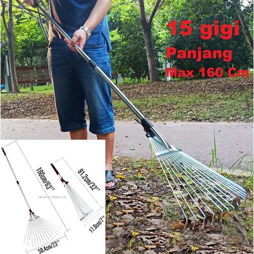 Jual Teleskopik garpu daun sapu garpu taman garpu rumput grass leaf ...