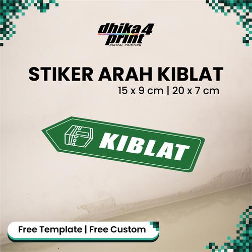 Jual Sticker Kiblat | Petunjuk Arah Sholat | Stiker Musholla - 01 ...