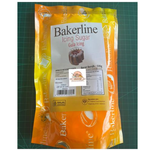 Jual Bakerline icing Sugar 500gr pouch gula icing halus dekorasi ...