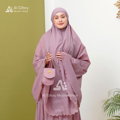 Promo Mukena Mini Traveling 2in1 Parasut Premium - Dusty Pink - Kota ...