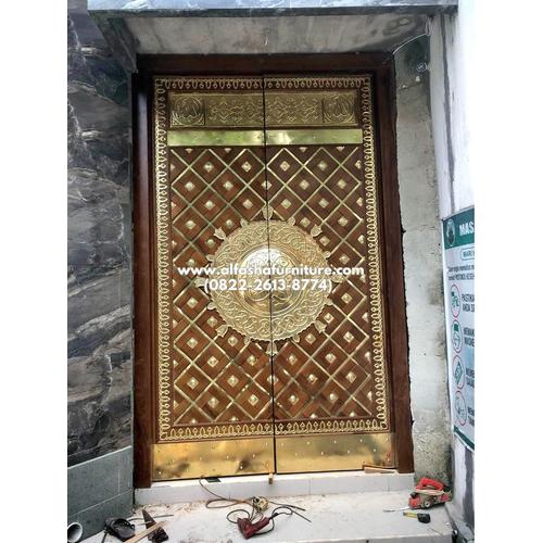 Jual jual pintu masjid nabawi replika kayu jati motif gold - Kab ...