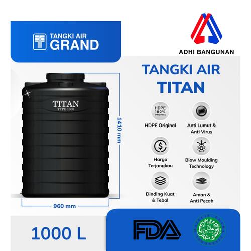 Jual Toren Air TITAN 1000 Liter EKONOMIS - Blow Sertifikasi SNI dan FDA ...