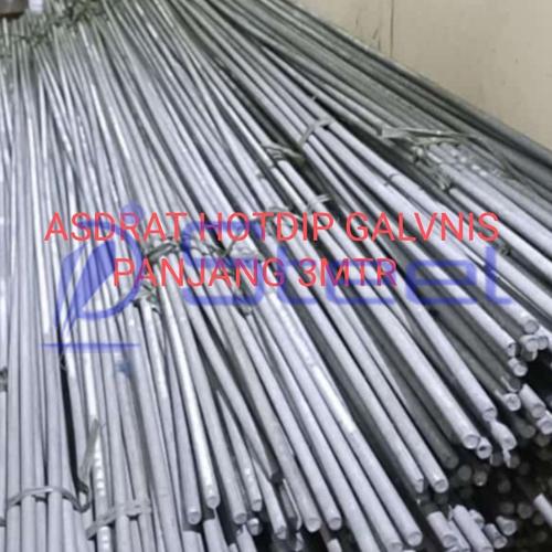 Jual Besi As Drat Galvanis SS400 M10 x 3M | Long Drat M10 Hotdip ...