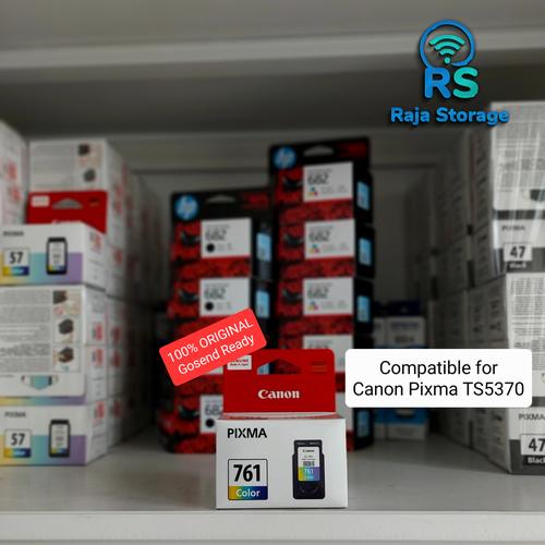 Jual Canon 761 Color Warna Cartridge Tinta Colour Printer Pixma TS5370 ...