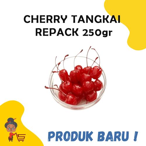Jual CHERRY TANGKAI MERAH 100GR / CHERRY TANGKAI REPACK / CHERRY MERAH ...