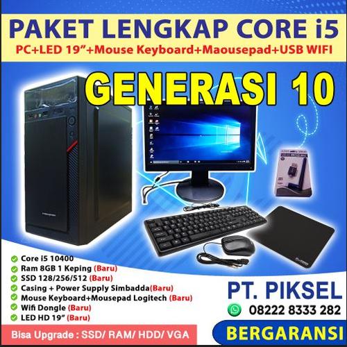 Jual PC Komputer Core i5 10400 Gen 10 - Komputer Gaming/Design - CPU ...