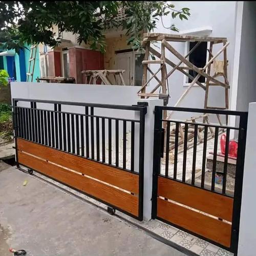 Jual pembuatan pagar minimalis pake holo 4x4 galvanis harga per mtr ...