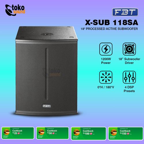 Jual FBT XSUB X-SUB 118SA 18 Inch 1200 Watt Active Subwoofer - Jakarta ...