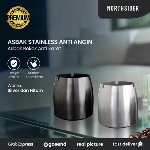 Jual asbak rokok | ash tray cylinder cone stainless steel anti angin ...
