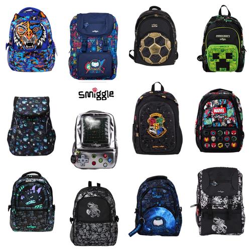 Jual Smiggle Black Dinosaur Backpack Replica Tas Ransel Anak SD SMP ...