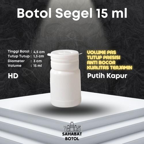 Jual BOTOL 15 ML TUTUP SEGEL BOTOL KOSONG HDPE TEBAL BERKULITAS - Kota ...
