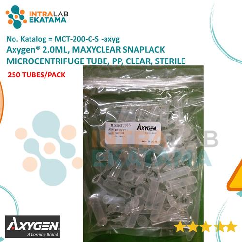 Jual 2.0 mL MaxyClear Snaplock Microcentrifuge Tube, Polypropylene ...