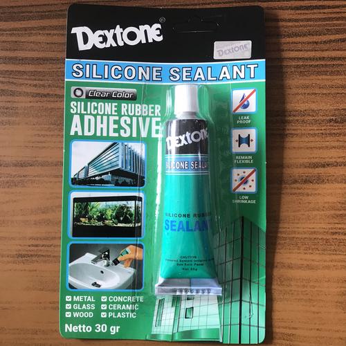 Jual lem karet silikon bening lem dextone clear silicone rubber sealant ...