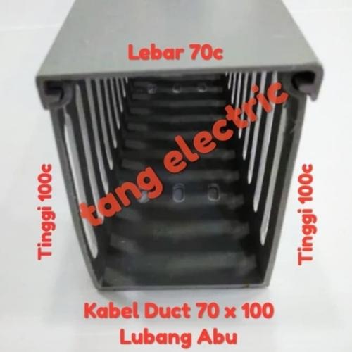 Jual tracking / wiring duct / kabel duct 70x100 lubang abu PM / PM ...